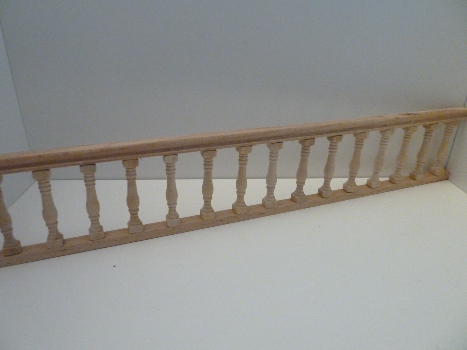 Dolls House Balustrade Unfinished DIY Building 30cm Miniature 1:12th ...