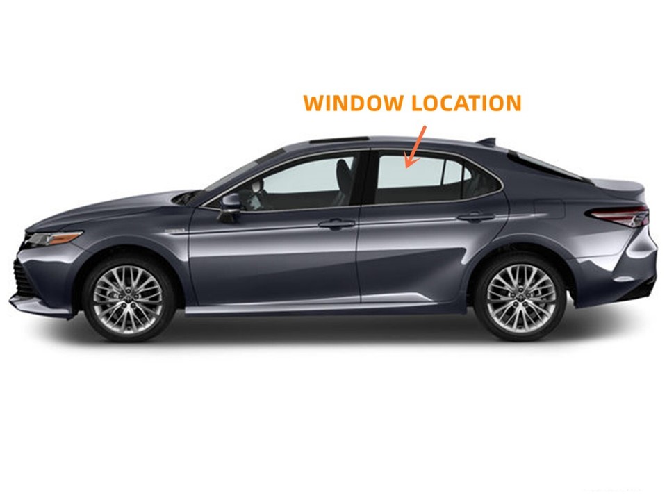 Driver/Left Side Rear Door Window Glass For 2018-2024 Toyota Camry (USA ...