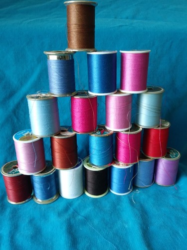 Lot of 20 J &P Coats Dual Duty Threads Cotton Covered Polyester 300yd ...