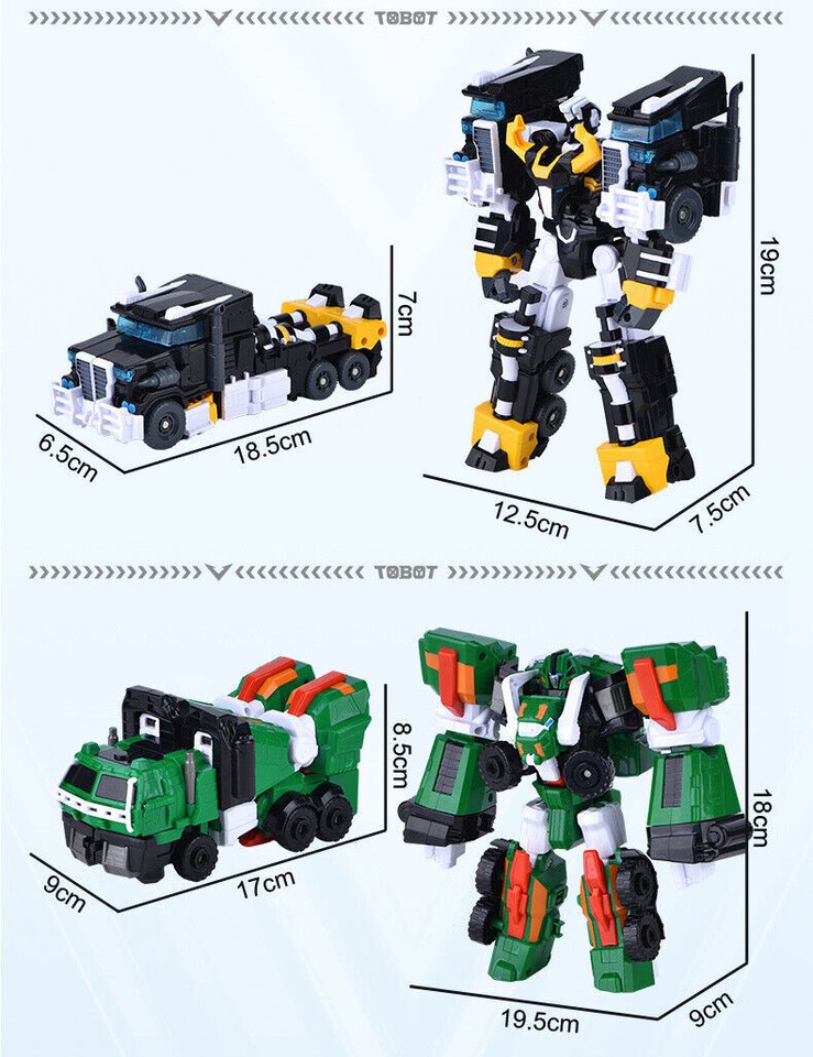 TOBOT V Galaxy Detectives Mini Transform Figure Commander Tank Beast ...