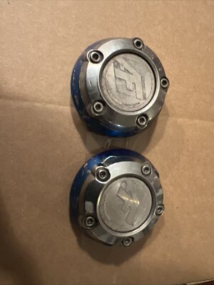 AF Sacchi Sendel Wheels Chrome/Blue Center Caps #STW-095-B Custom CapS ...