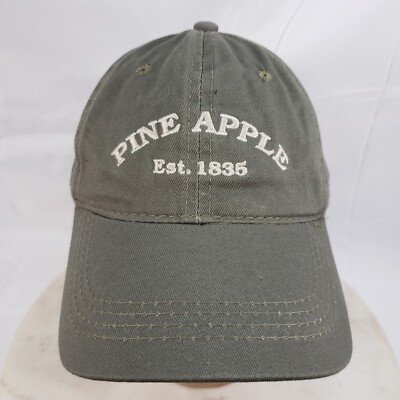 Pine Apple Hat Est 1835 Cap Gray Spell Out Dad Cap Strap Back | eBay