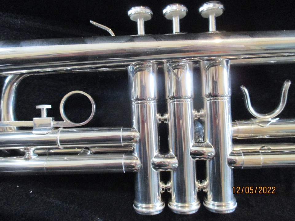 Silver C key TRUMPET with case and mouthpiece. | eBay