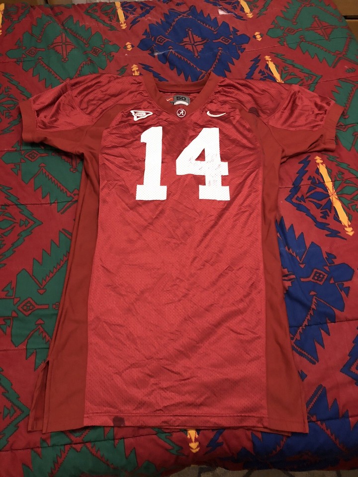 Authentic Tyler Watts Alabama Senior Game Worn 2002 Signed Football ...