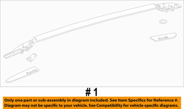 63460-42050 Toyota Rack assy, roof, rh 6346042050, New Genuine OEM Part ...
