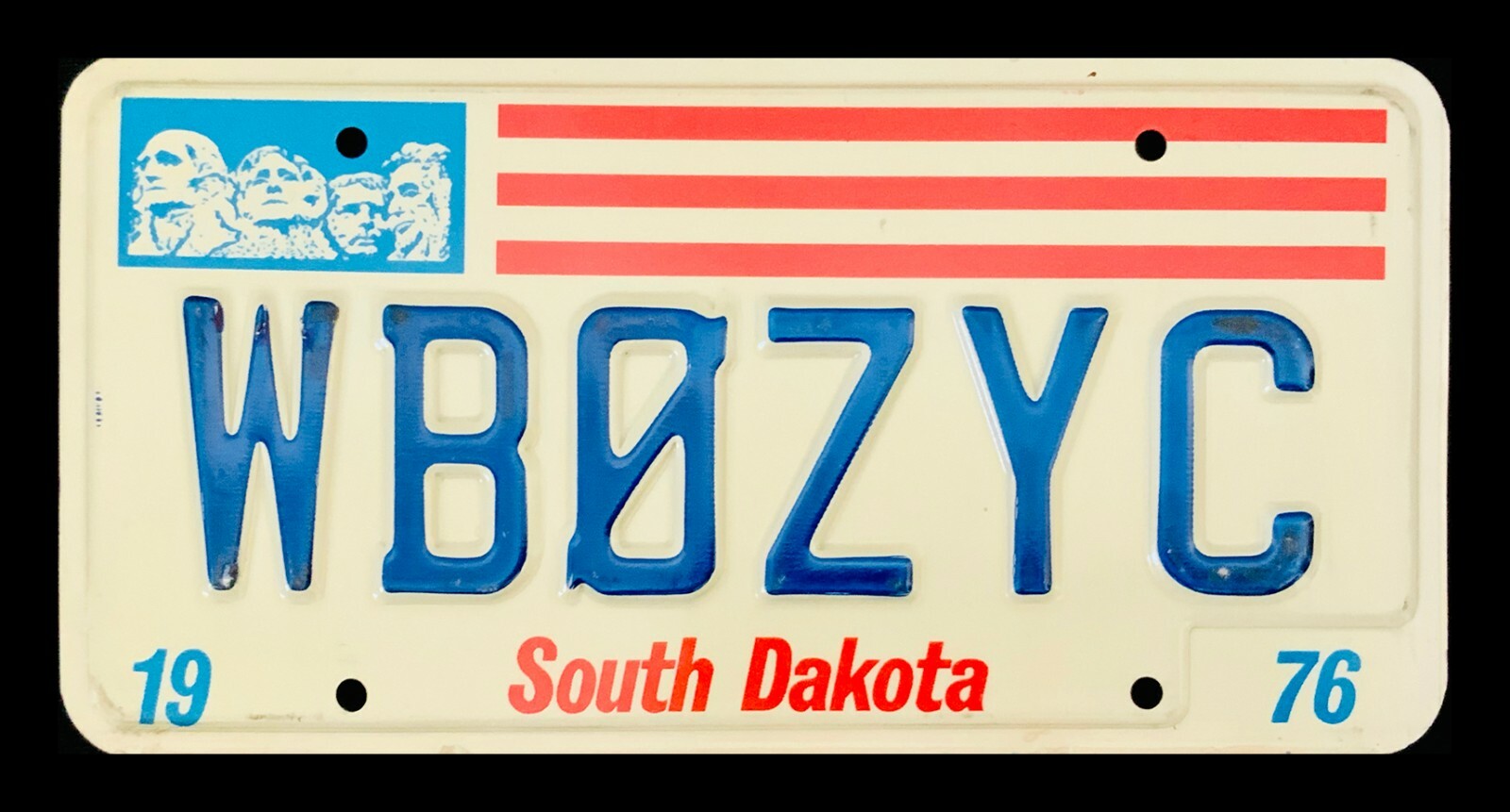 1976 SOUTH DAKOTA AMATUER HAM RADIO OPERATOR LICENSE PLATE " WB0ZYC ...