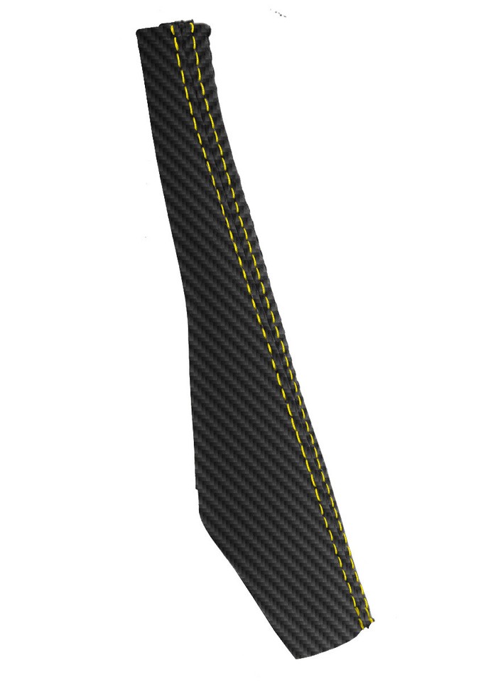 E Brake Boot Cover Carbon Fiber for Nissan 350Z 2003-2008 Yellow Stitch ...