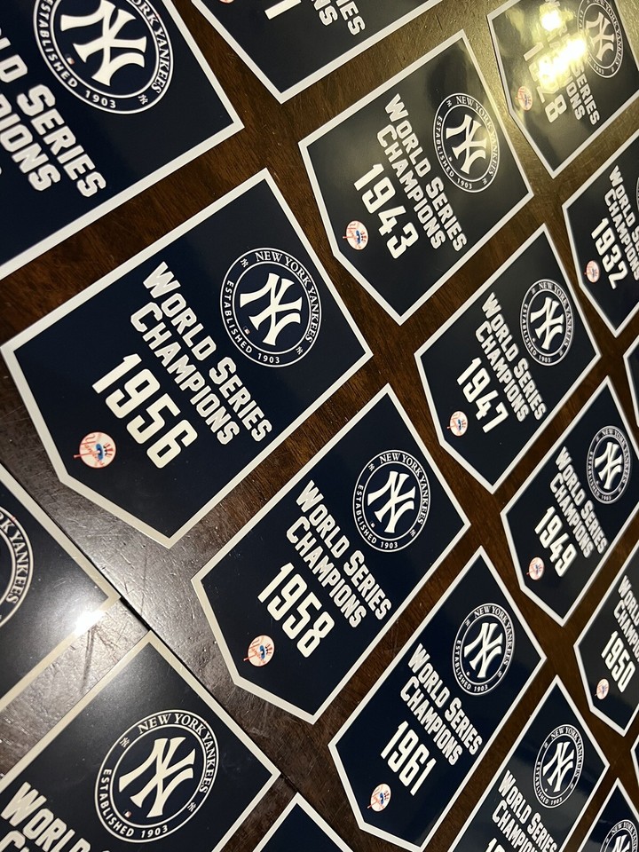 2 SIZES - New York Yankees Custom World Series DECAL Banners | eBay