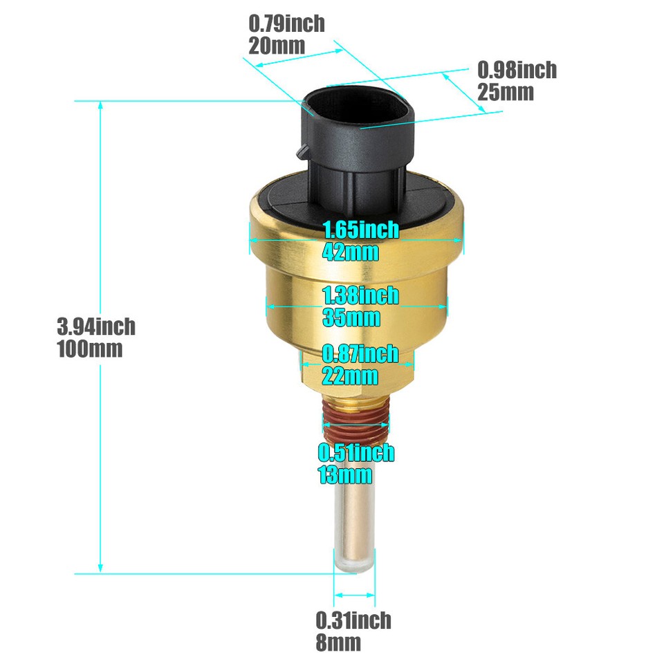 1X Coolant Fluid Level Sensor For Kenworth K100 T2000 T300 T600 T660 ...