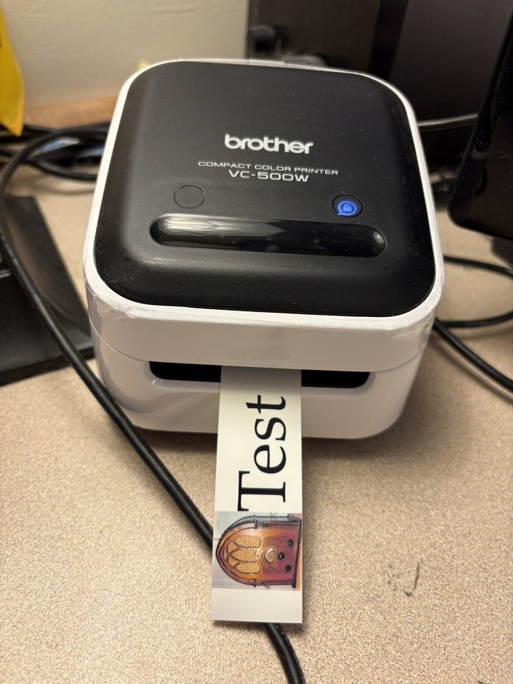 Brother Thermal Color Label Printer VC-500W /USB/Wireless Tested ...