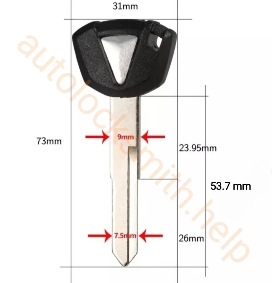 Kawasaki motorcycle keys cut to code, key codes | eBay