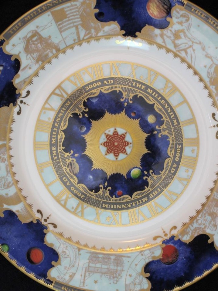 Royal Worcester Millennium Gold To Celebrate The Millennium Chop Plate ...
