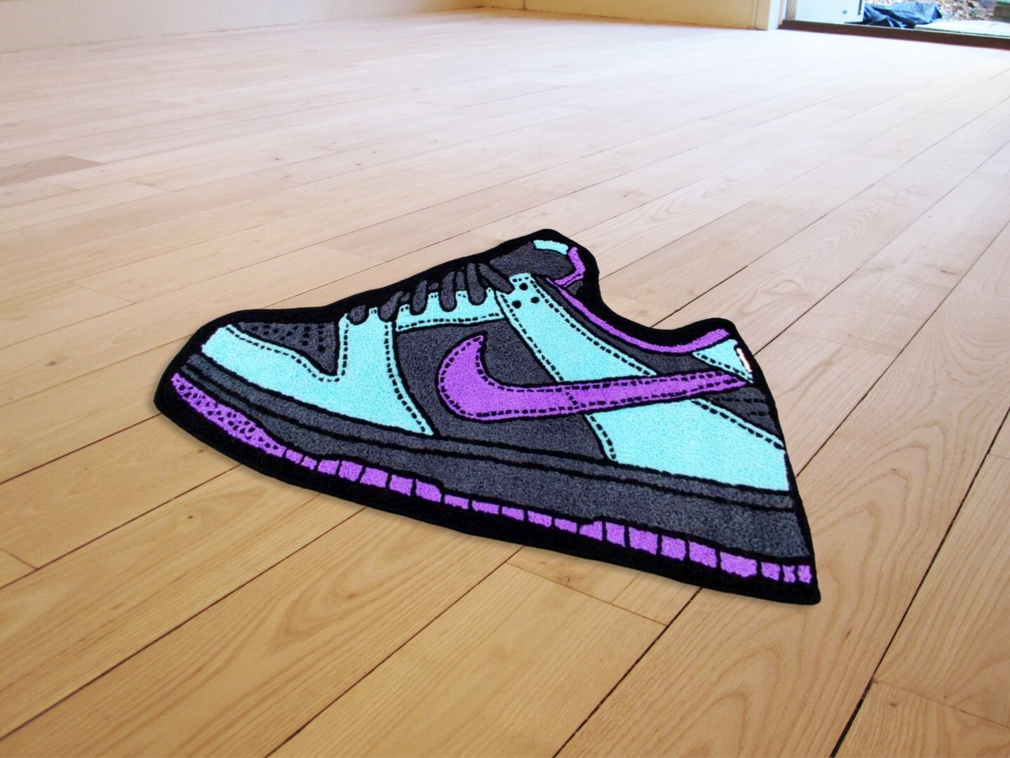 SB Dunk Skeletor Sneaker Shaped Hypebeast Accent Carpets Sneakerhead ...