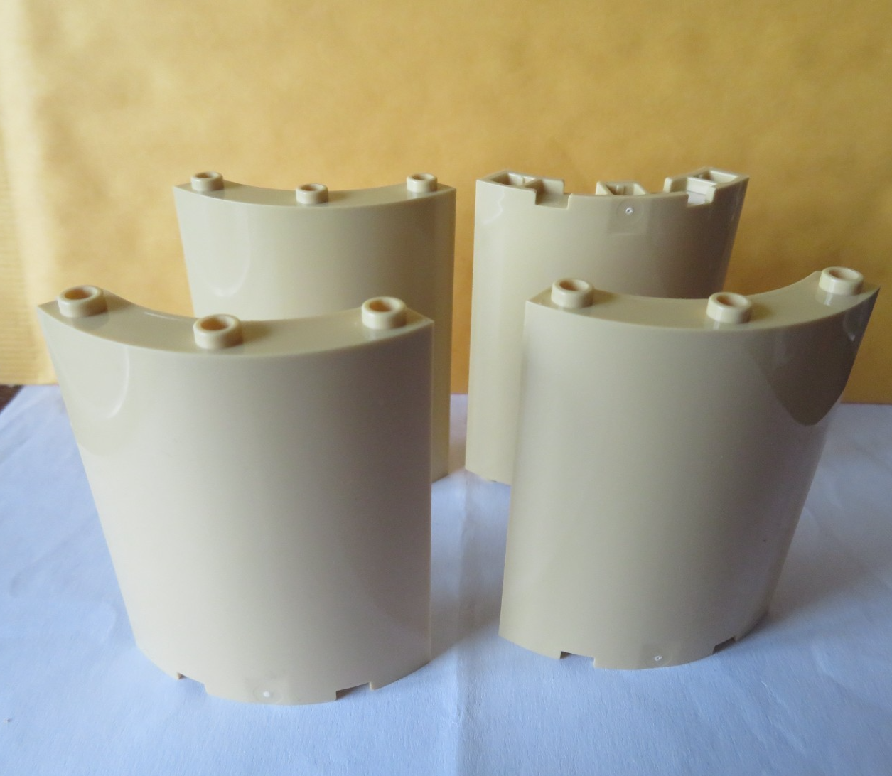 LEGO 4 x Tan Cylinder Quarter 4 x 4 x 6 [ 30562 ] new | eBay UK