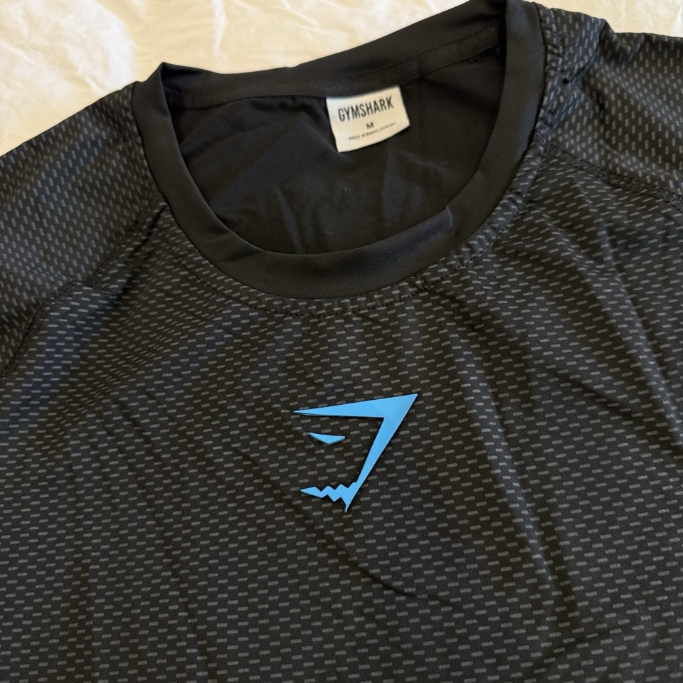 Gymshark Onyx V5 Seamless T-Shirt Black/blue Size Medium | eBay