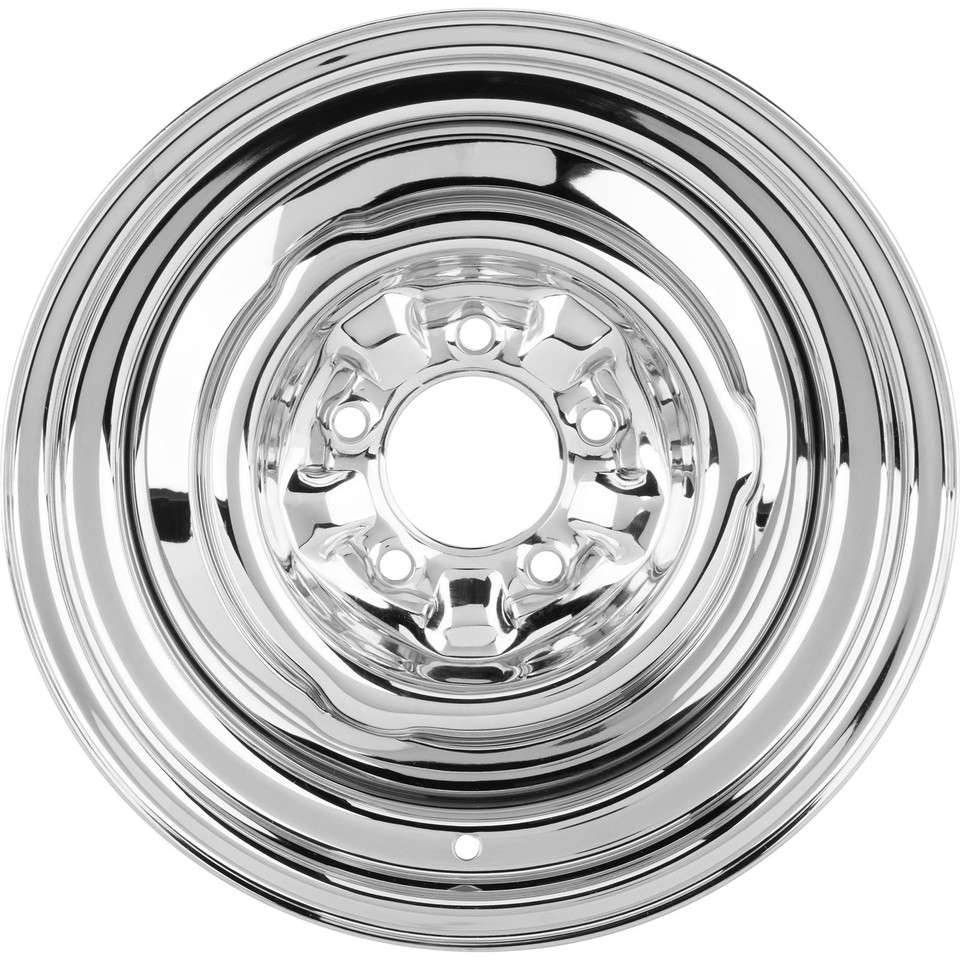 O/E Style Hot Rod Chrome Steel Wheel 15x7, 5 on 4.75, 4.25 BS | eBay