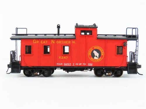 HO Scale Custom Work GN Great Northern Offset Cupola Wood Caboose #X247 ...