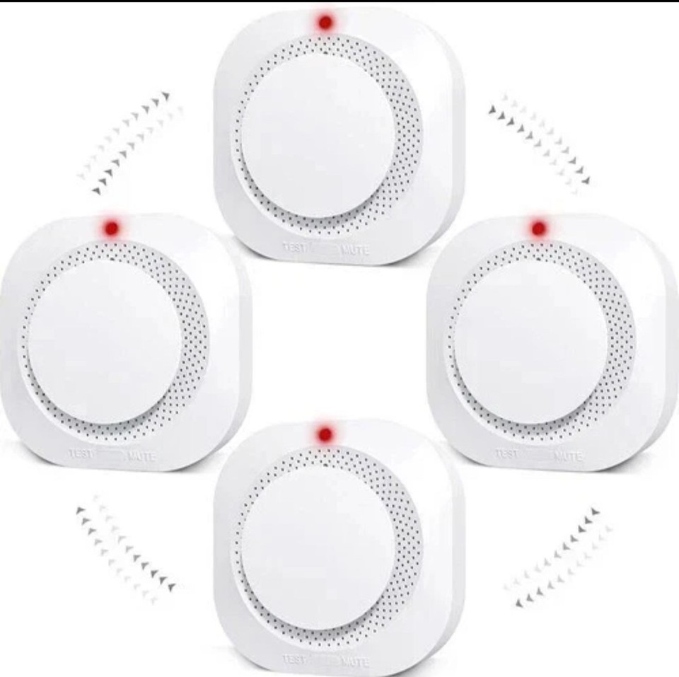 Home Fire Alarm Independent Smoke Detector Gas Sensor Smoke Alarm ...
