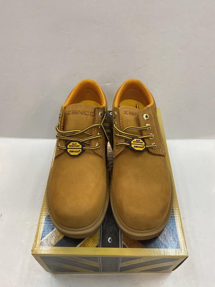 Men’s Zanco Comfort Slip Resistant Work Shoes 7451 Wheat | eBay