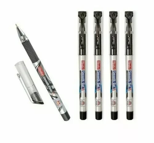 5x Montex SMOOTH FLOW Ball Pen | BLACK | 0.7mm | Acupressure Grip |Free ...