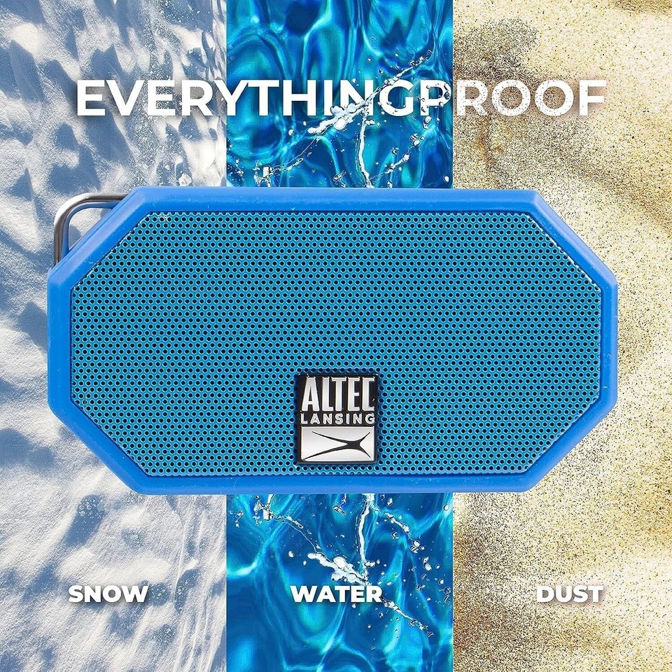 Altec Lansing Mini H2O - Waterproof Bluetooth Speaker, Blue | eBay