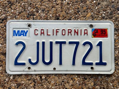 1995 CALIFORNIA License Plate ** ‘95 CA ** | eBay
