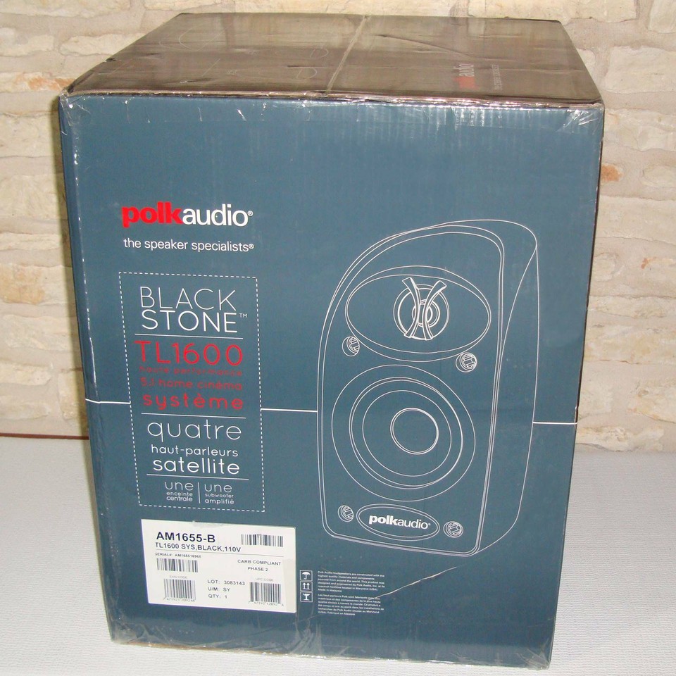 【NEW】POLK AUDIO BLACKSTONE TL1600 HOME THEATER SPEAKER SYSTEM ...