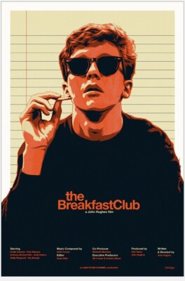 The Breakfast Club John Hughes Movie Film Poster Giclee Print Art 16x24 ...