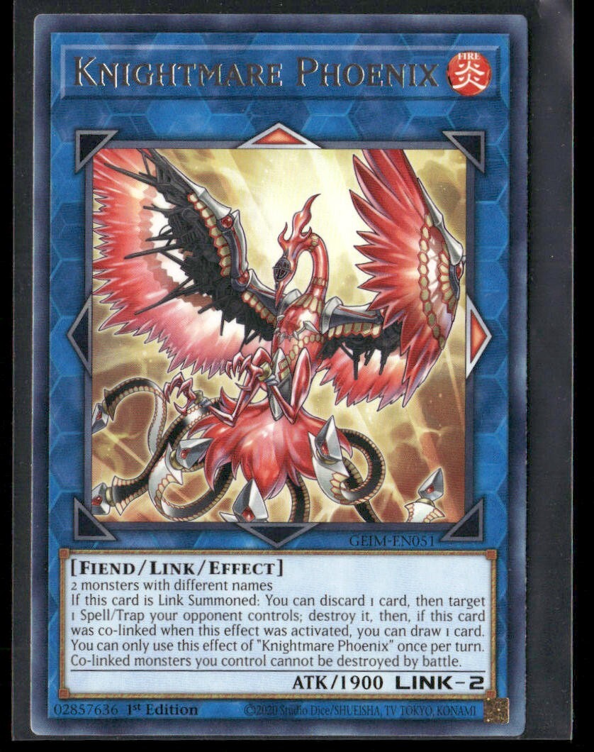 2020 Yu-Gi-Oh! - Genesis Impact 1st Edition Knightmare Phoenix | eBay