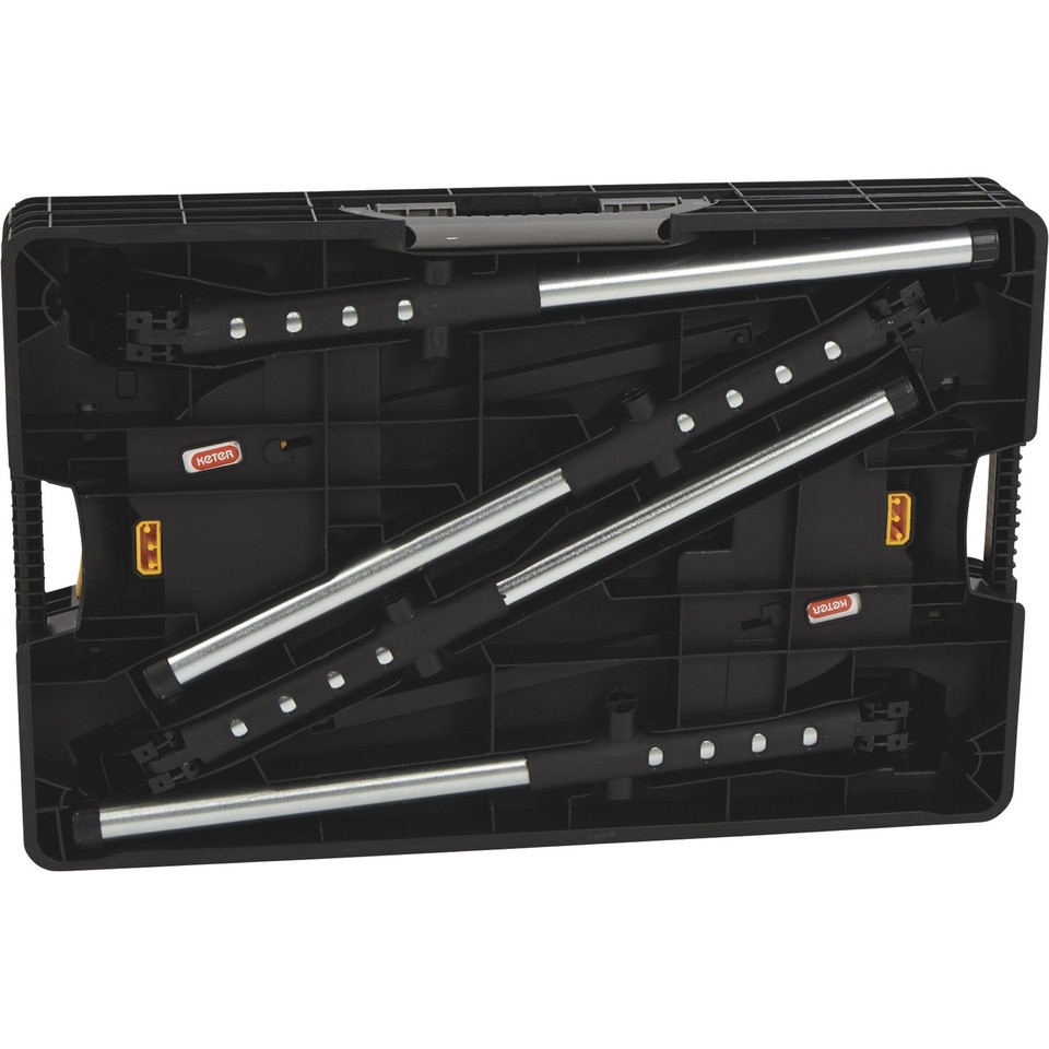 Keter Folding Work Table with Two Adjustable Clamps, 1000-Lb. Capacity ...