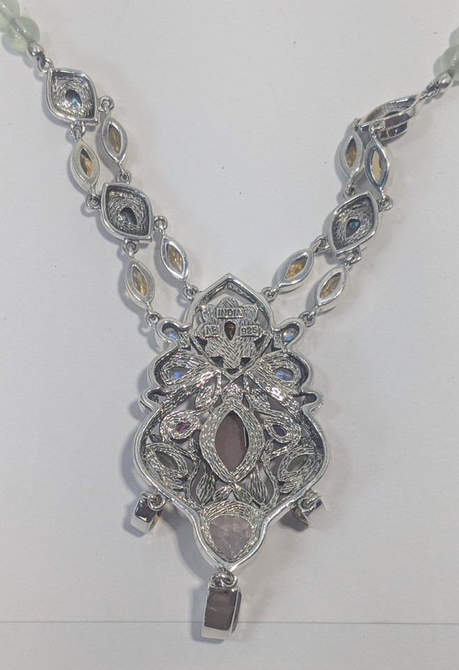 NOS) Nicky Butler 925 S.Steel Multigem Filigree Drop Necklace AP-02 | eBay