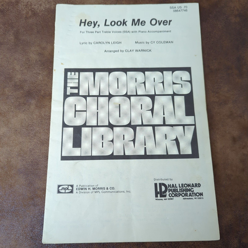 Hey, Look Me Over by Leigh & Coleman (Vintage Sheet Music 1961) Morris ...