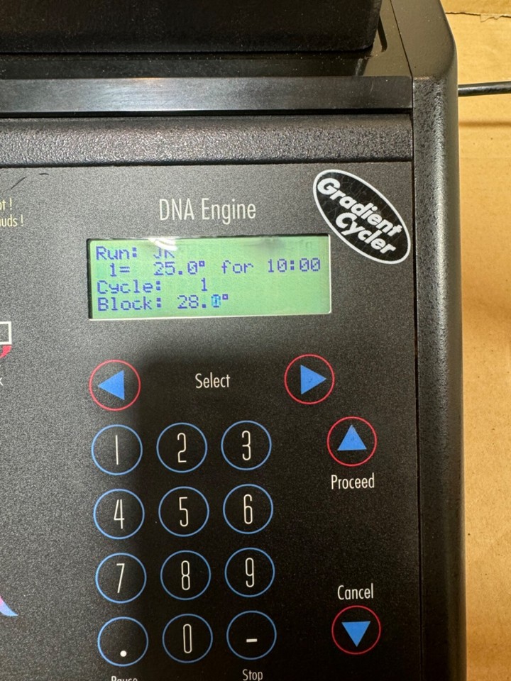 MJ Research Bio-Rad PTC-200 Thermal Cycler 96-Well Gradient DNA Engine ...