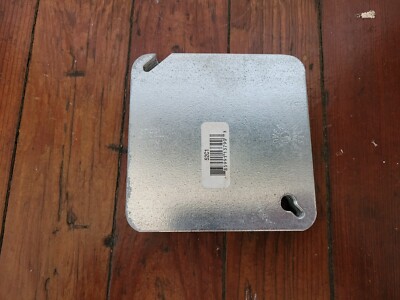 Lot Of 9 Steel City 4 Inch Square Metal Electrical Box Flat Cover NEW ...