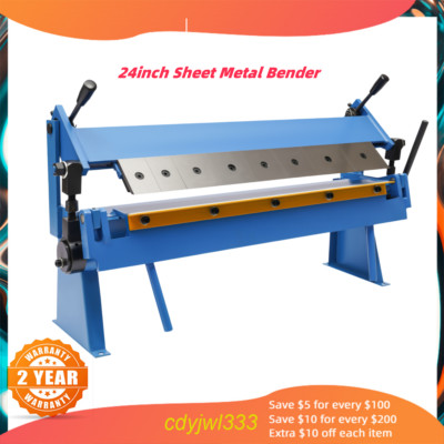 24inch Sheet Metal Bender 0-135° Bending Precision Pan and Box Metal ...