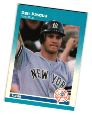 1987 Fleer Classic Miniatures # 79 Dan Pasqua New York Yankees | eBay