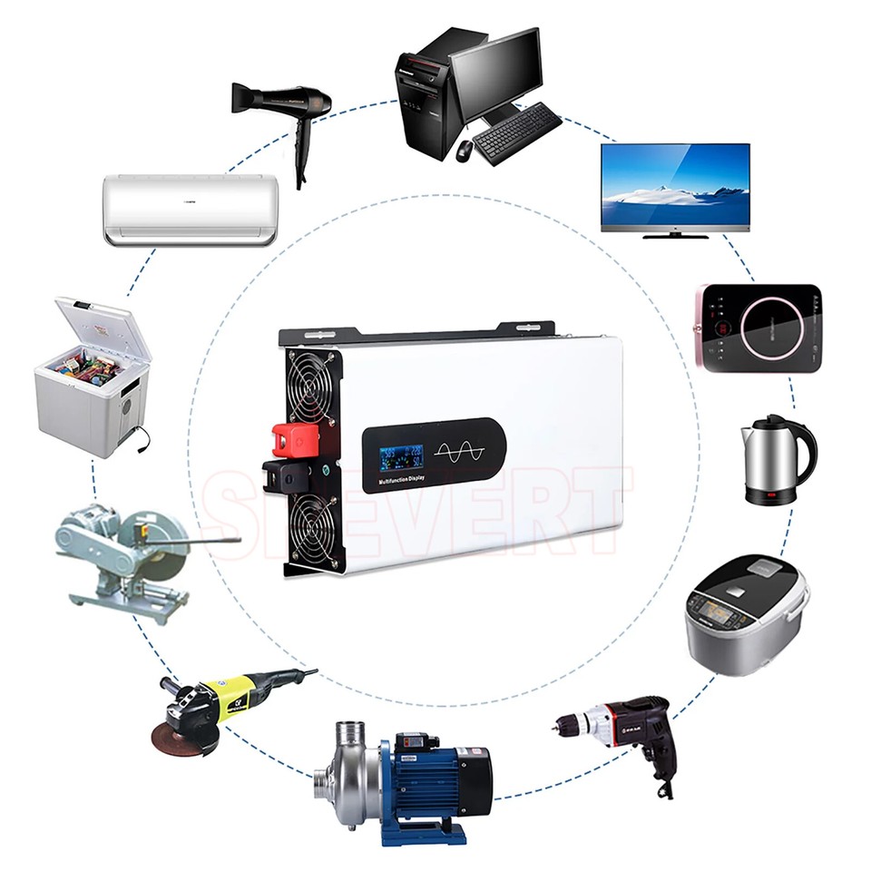 5000W Pure Sine Wave Inverter DC 12V 24V 48V 60V 72V Solar Off Grid ...