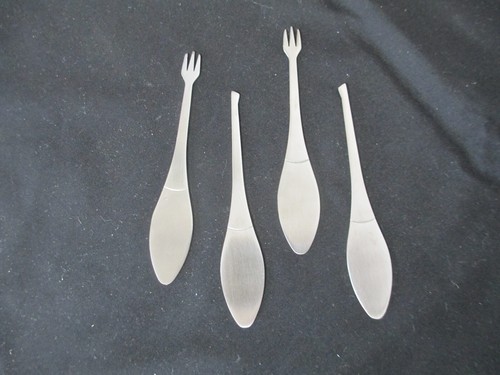 2 Sets Small Relish Knife and Fork Sets - For Small Relishes, Stainless ...