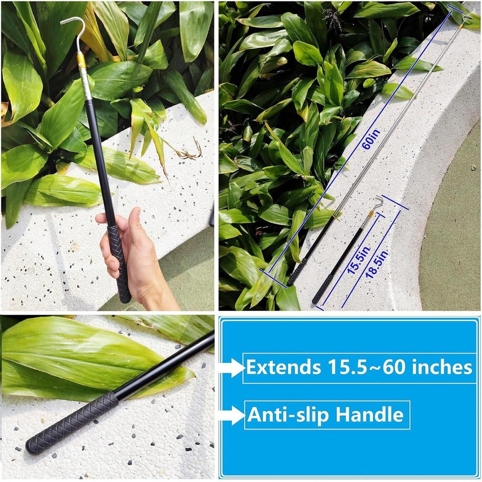 Telescoping Easy Reach RV Awning Opener Metal Retractable RV Awning ...