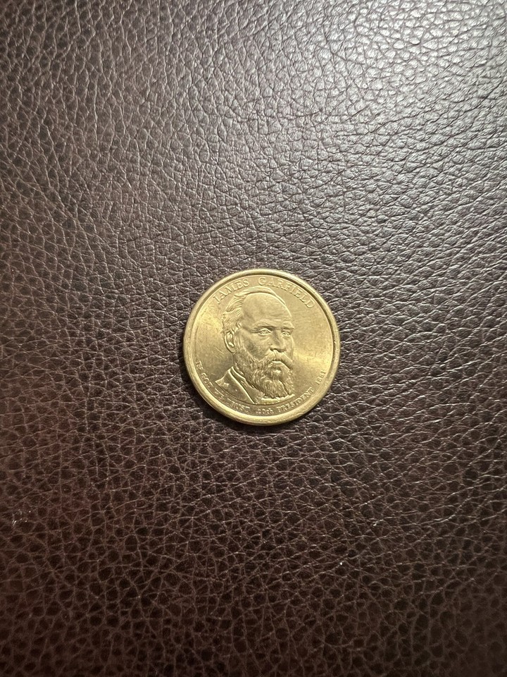 RARE James Garfield $1 Dollar Gold Coin 1881 - 2011 P - 20th President ...