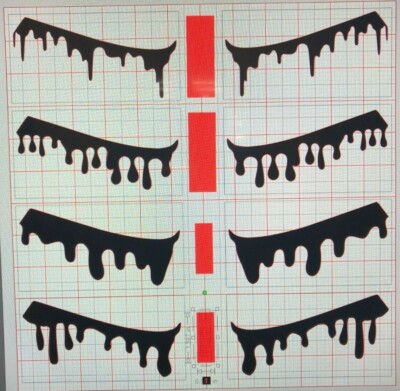 DRIP PACK ~ SIZE 5" VINYL STENCIL FOR SHOES AND SMALL PROJECTS | eBay