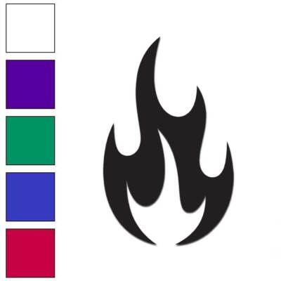 Fire Flame, Vinyl Decal Sticker, Multiple Colors & Sizes #6152 | eBay