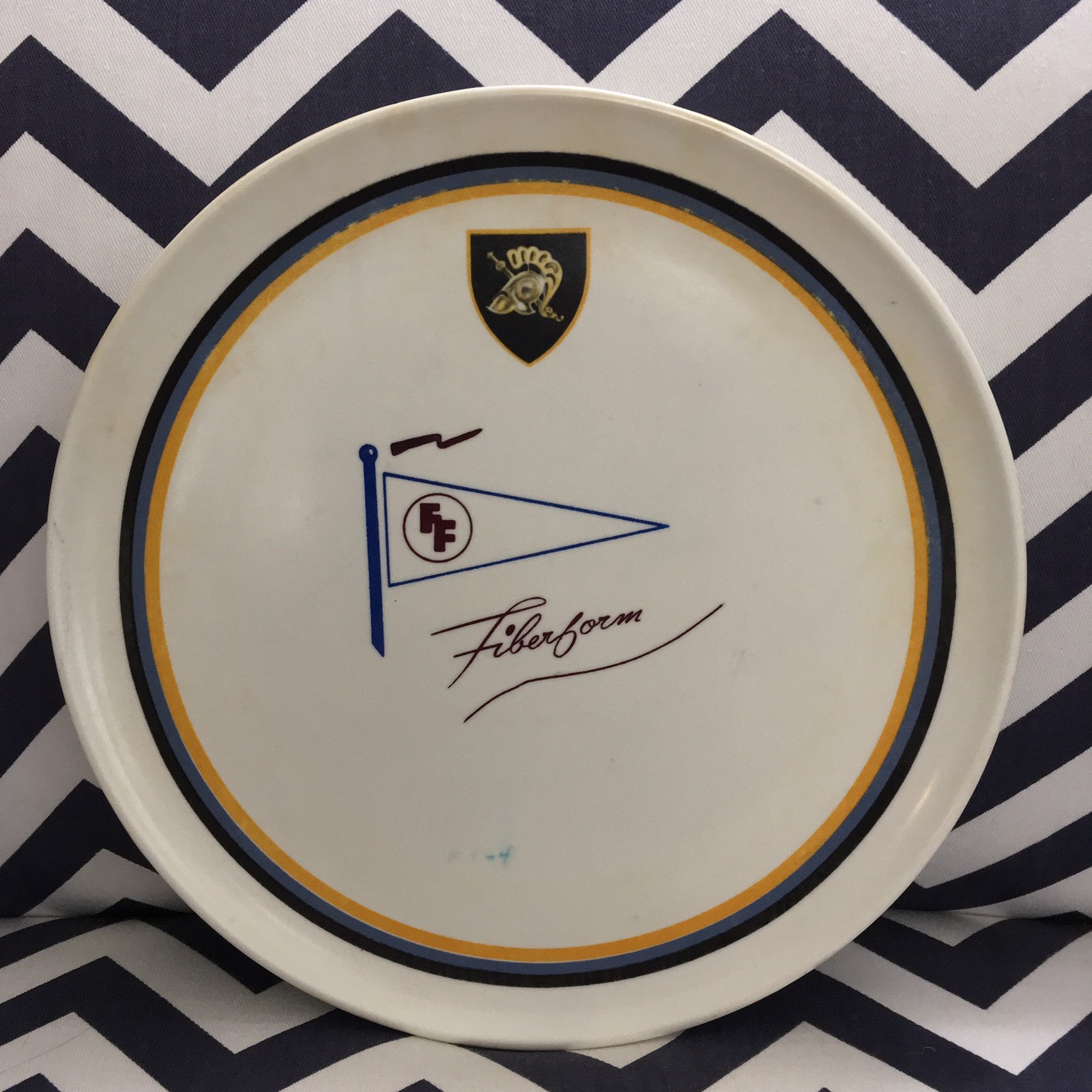 Vintage Fiberform Advertising Logo Plastic Plate Orchard Paper Company ...