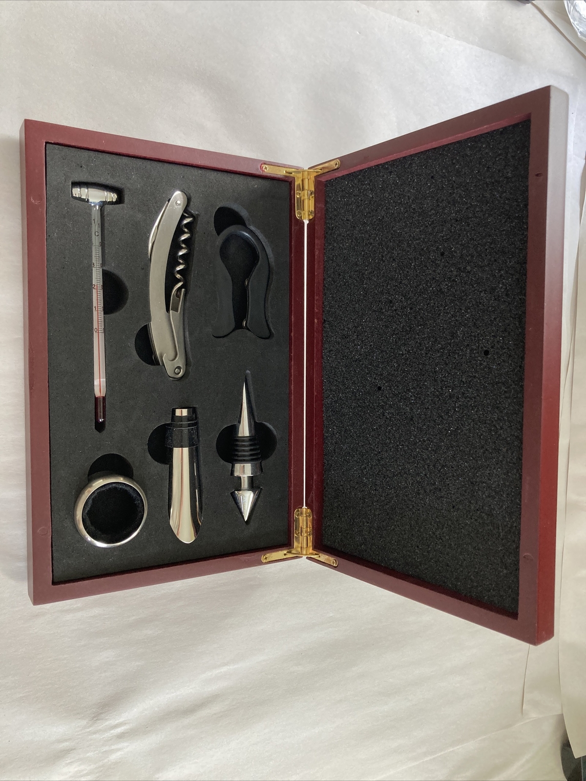 Wine Accessories 6 piece set in wooden box* | eBay
