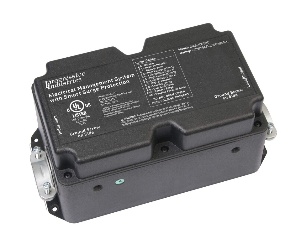 Progressive Industries RV Surge Protector 50 Amp with Electrical ...