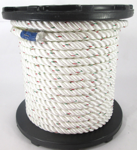POLY TWISTED ROPE- WHITE WITH RED AND GREEN MARKINGS | eBay