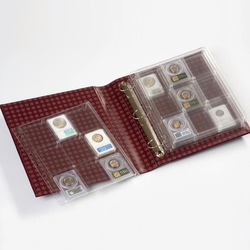 Lighthouse ENCAP SLAB Clear Pages for 9 Coin Slabs - Perfect Certified ...