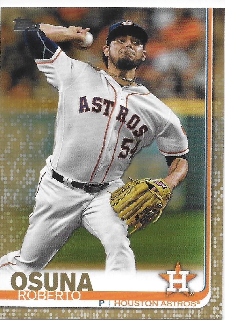 2019 Topps Series 2 Baseball Gold Roberto Osuna 854/2019 Astros | eBay