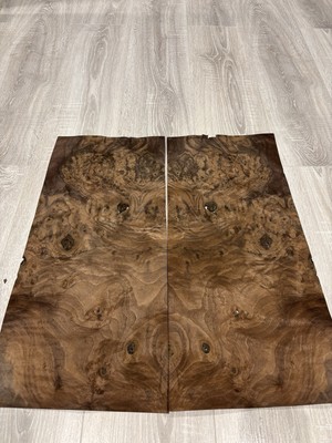 Burr Walnut - 2 NATURAL WOOD Sheets - Marquetry- 2 @ 600mm x 270mm each ...