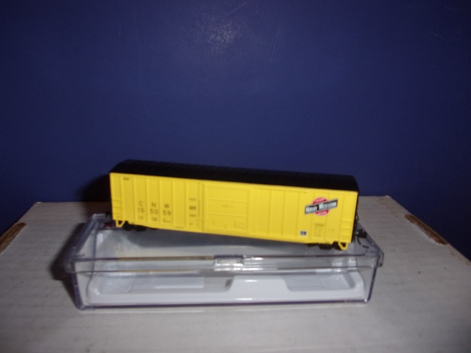 N SCALE ATLAS/45321 C&NW/155059 50' PRECISION DESIGN SINGLE DOOR BOXCAR ...